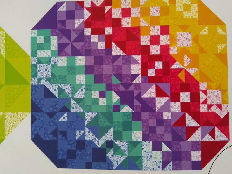 Pineapple Party Quilt Kit 60x72 Swirly Girls Pattern - Cotton Fabric ...