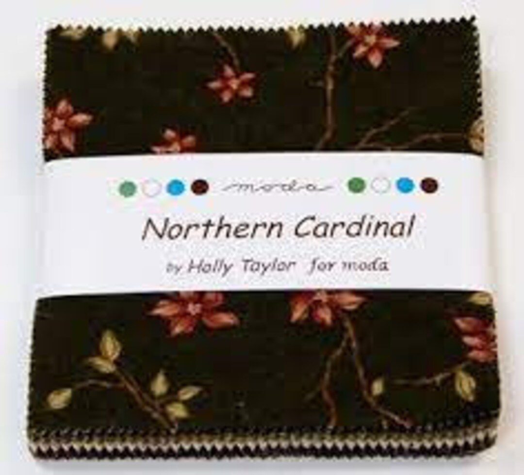 Northern Cardinal Charm Pack Holly Taylor for Moda OUT OF PRINT Precut ...