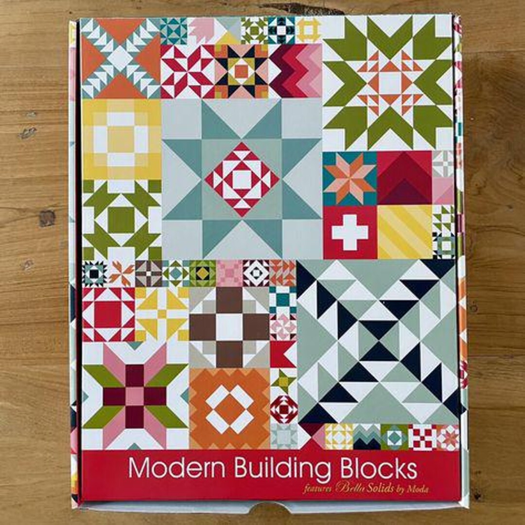 Moda Modern Building Blocks Quilt Kit 84x96 Fabric and Quilt Pattern ...