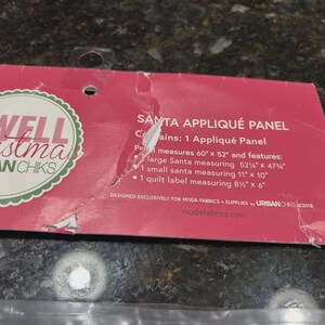 Swell Christmas by Urban Chiks Large Santa Applique Panel Out of Print ...