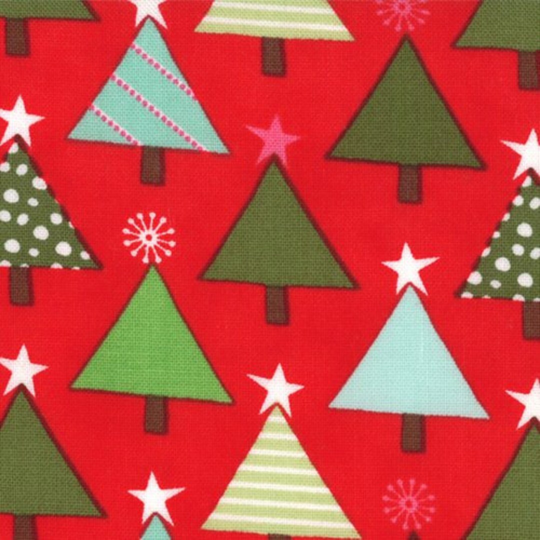 Joy Kate Spain Continuous HALF YARD Moda Fabrics OOP Christmas Quilt ...
