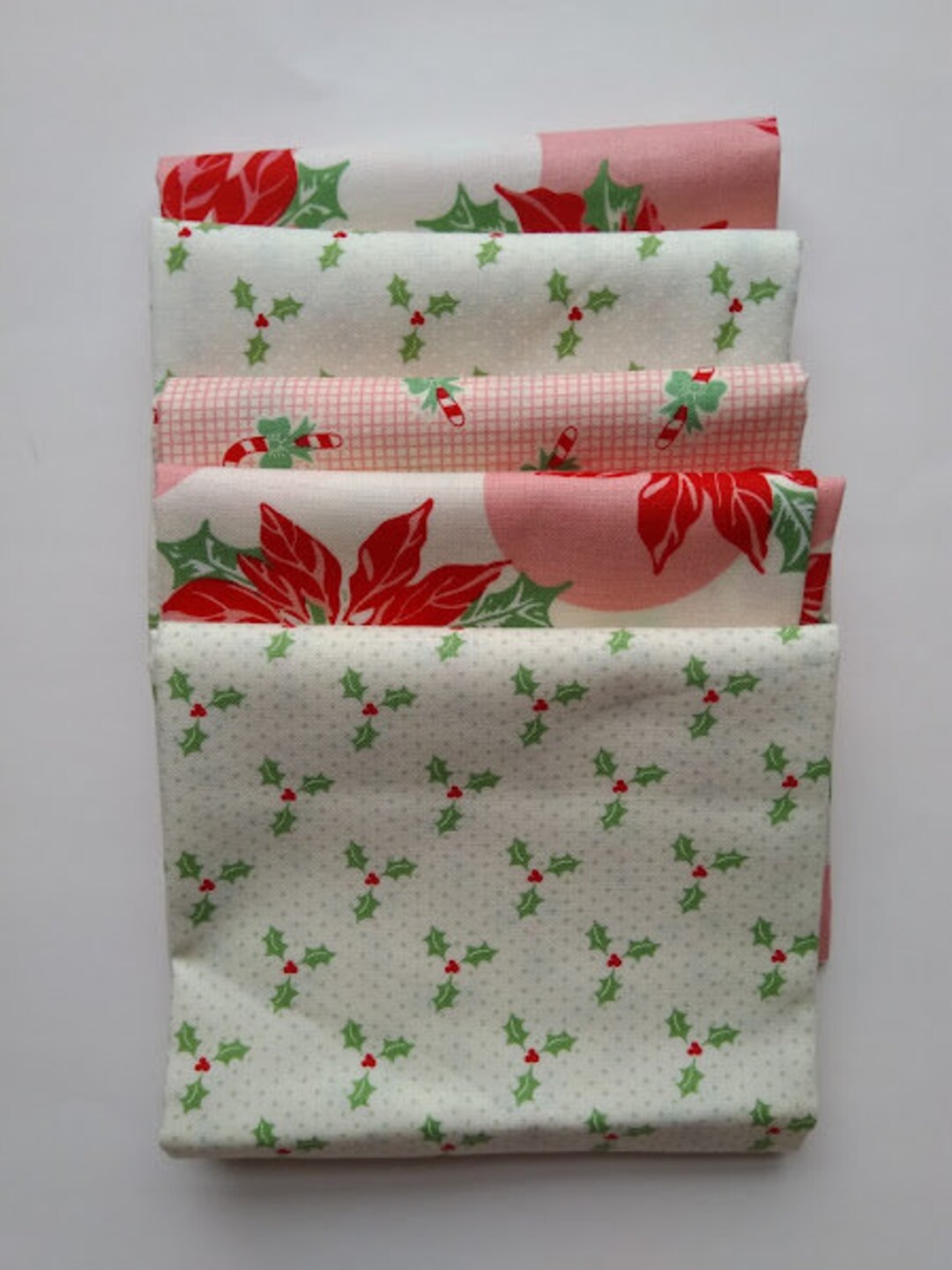 Swell Christmas Fat Quarter Bundle 5 Pcs Urban Chiks Moda Out of Print ...