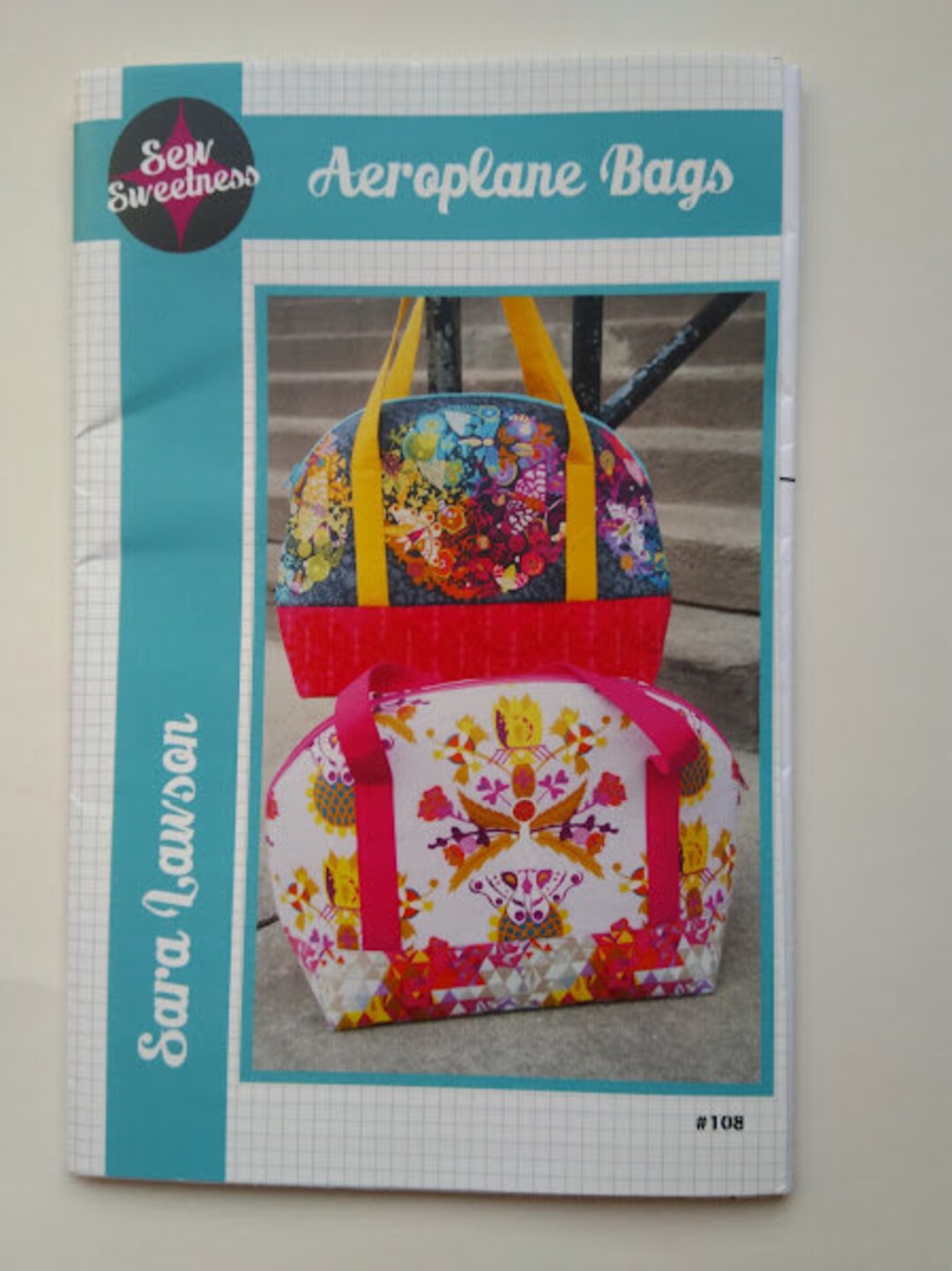 Aeroplane Bags Sew Sweetness Sara Lawson Paper Pattern - Etsy
