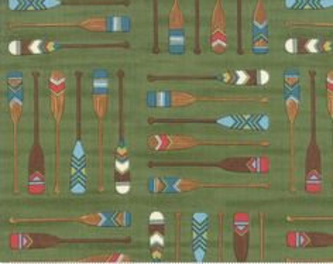 Explore 17x44" Pine Green Canoe Paddles - 19912 14 - Deb Strain - Moda ...