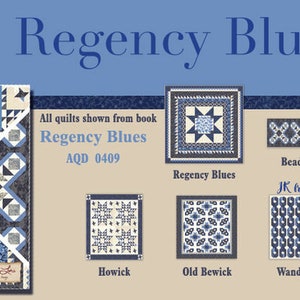 Regency Blues Kirk Newton QUILT KIT Christopher Wilson Tate for Moda ...