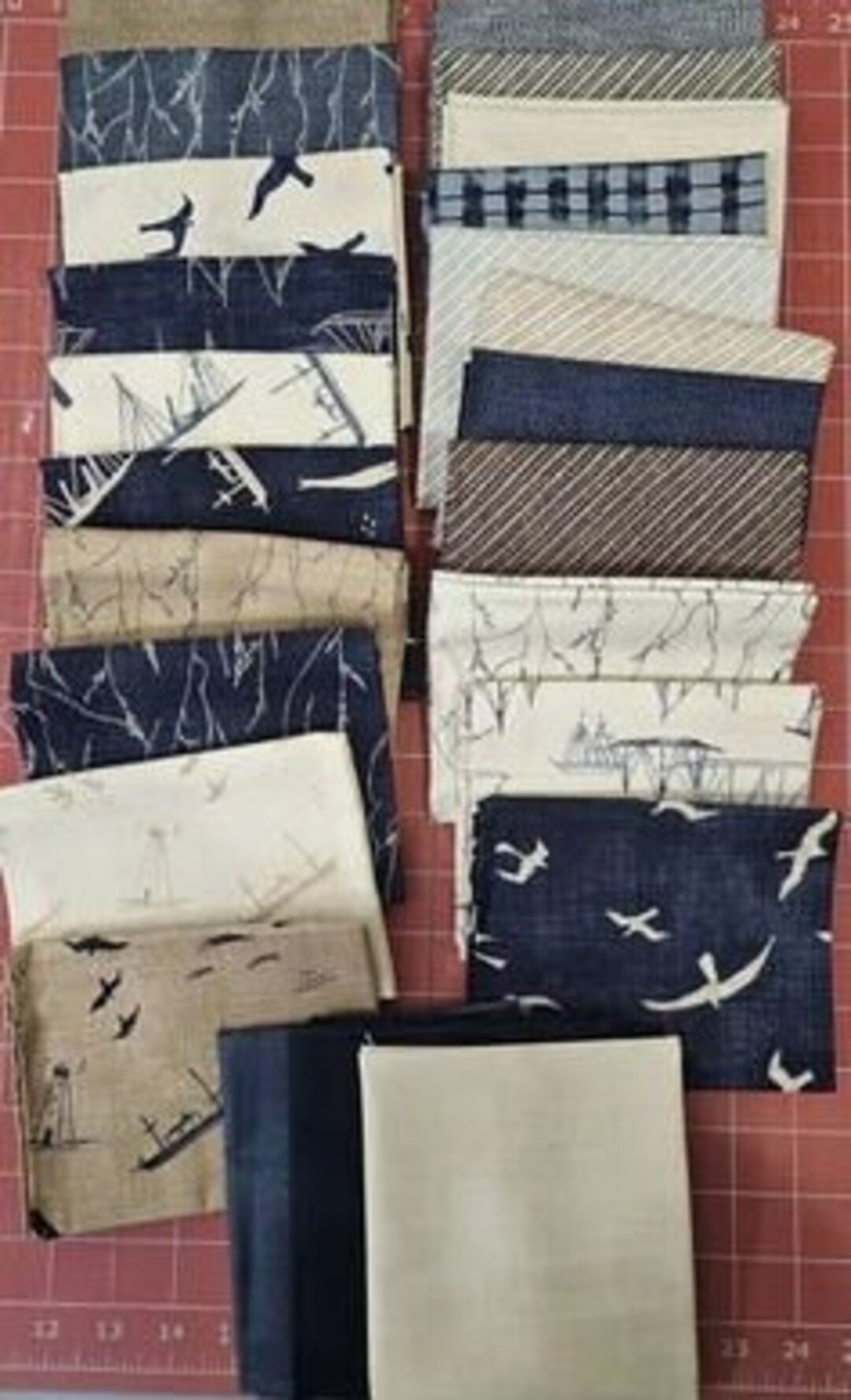 Hearty Good Wishes by Moda, Fat Quarter Bundle 24 Pieces, Cotton ...