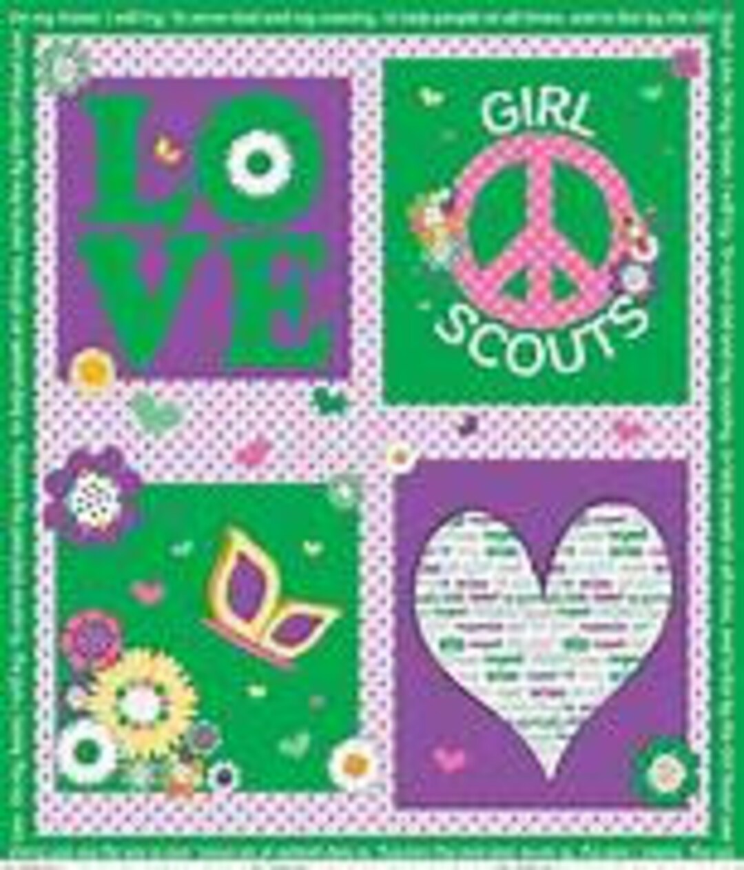 Girl Scouts Panel 1 Yard Riley Blake 100% Cotton Fabric Out of Print - Etsy