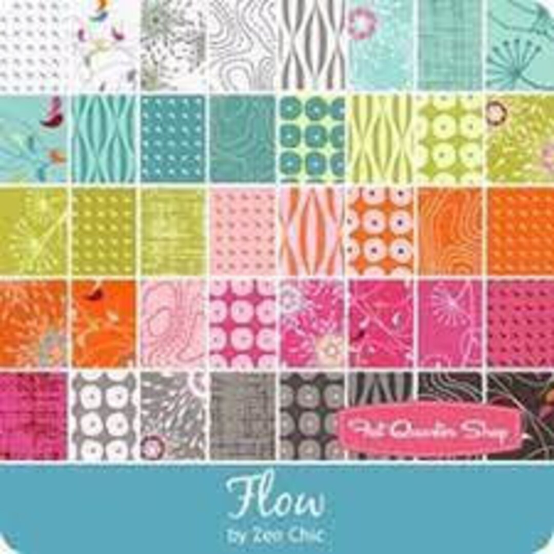 Flow Zen Chic Jelly Roll RARE Moda Precut Cotton Quilting Fabric Strips ...