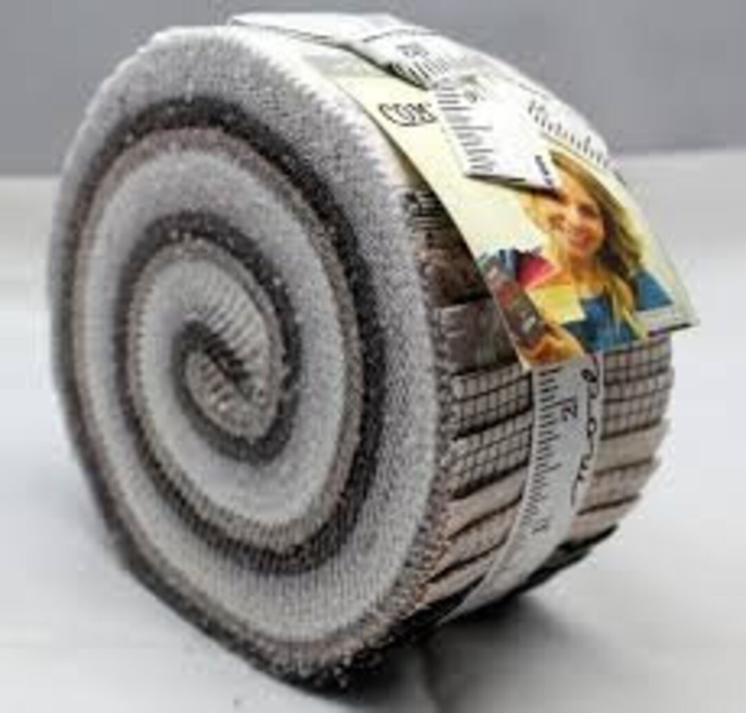 Compositions Jelly Roll Basic Grey - Moda - Precut 100% Cotton Fabric ...