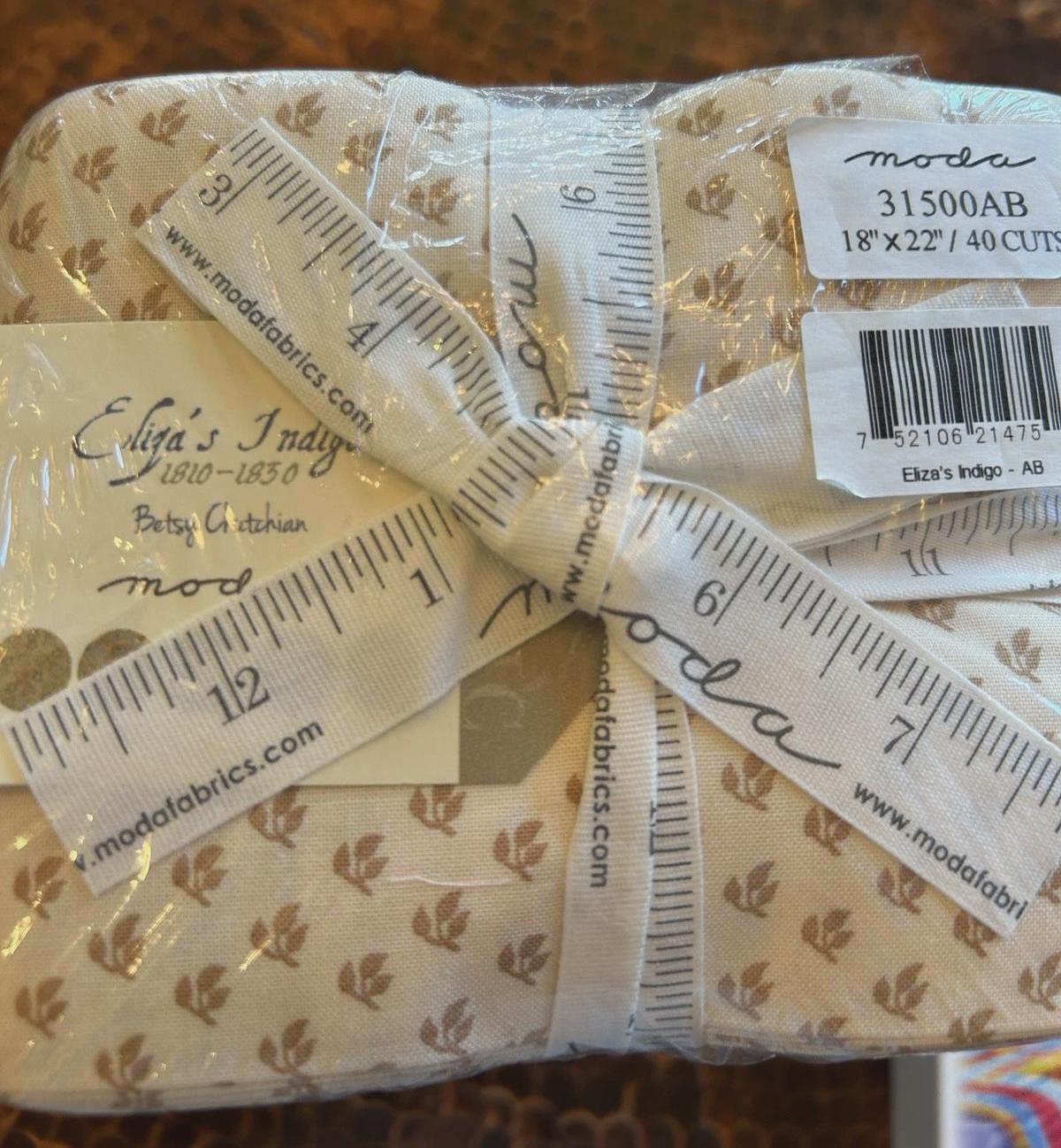Eliza's Indigo Fat Quarter Bundle, 40pcs Betsy Chutchian Moda OUT OF ...