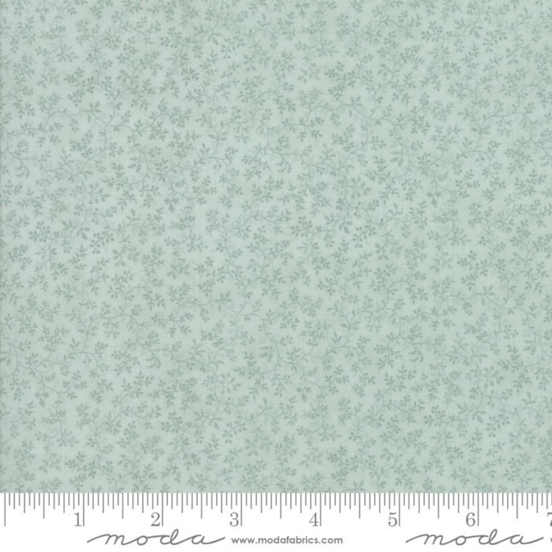Poetry Continuous 1/2 YARD 3 Sisters Moda Out of Print 44136 Mist ...