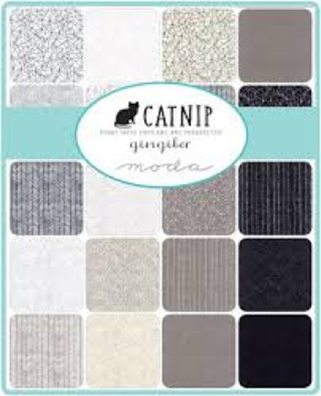 Catnip Layer Cake by Gingiber Moda Out of Print Precut Cotton Fabric - Etsy