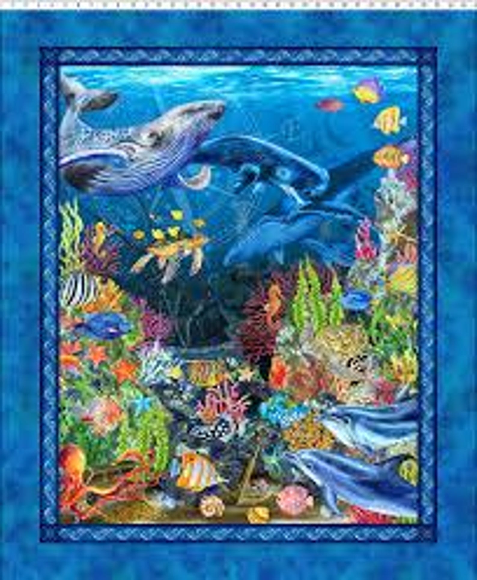 Calypso II Blue Quilt Kit 75x83" Includes BACKING Jason Yenter in the ...