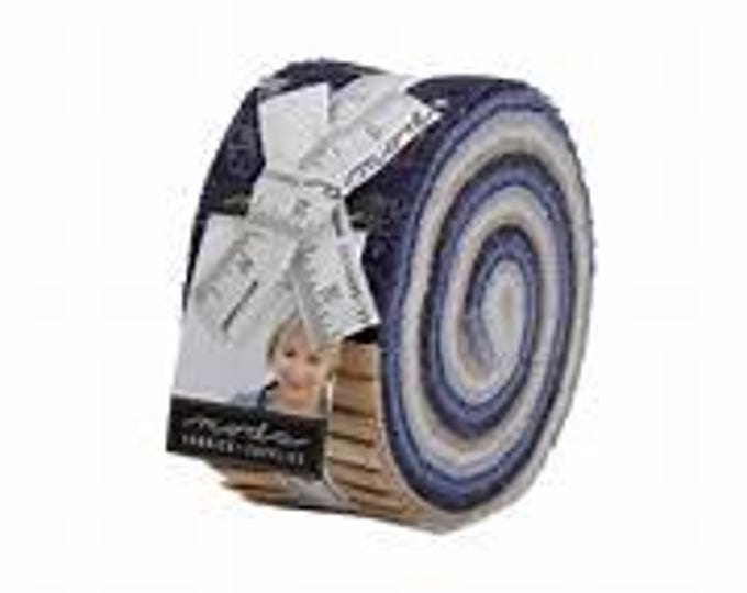 Flow Zen Chic Jelly Roll RARE Moda Precut Cotton Quilting Fabric Strips ...