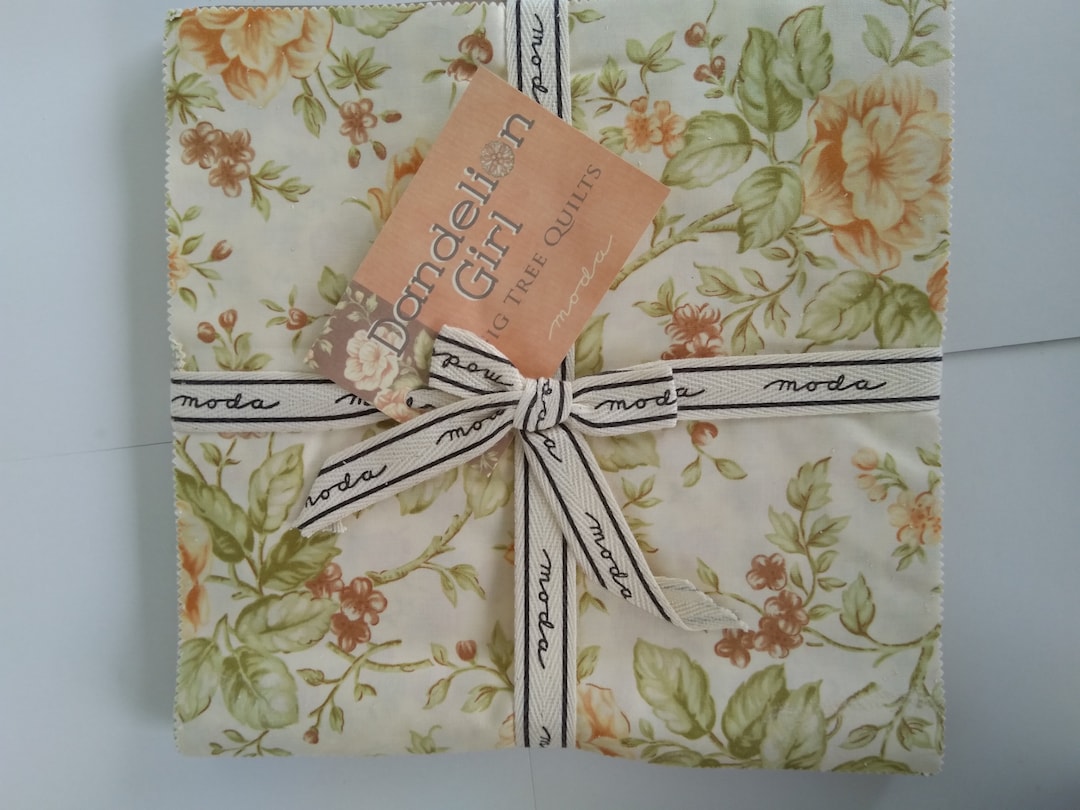 Dandelion Girl Layer Cake Fig Tree - Moda - Out of Print - Rare - 100% ...