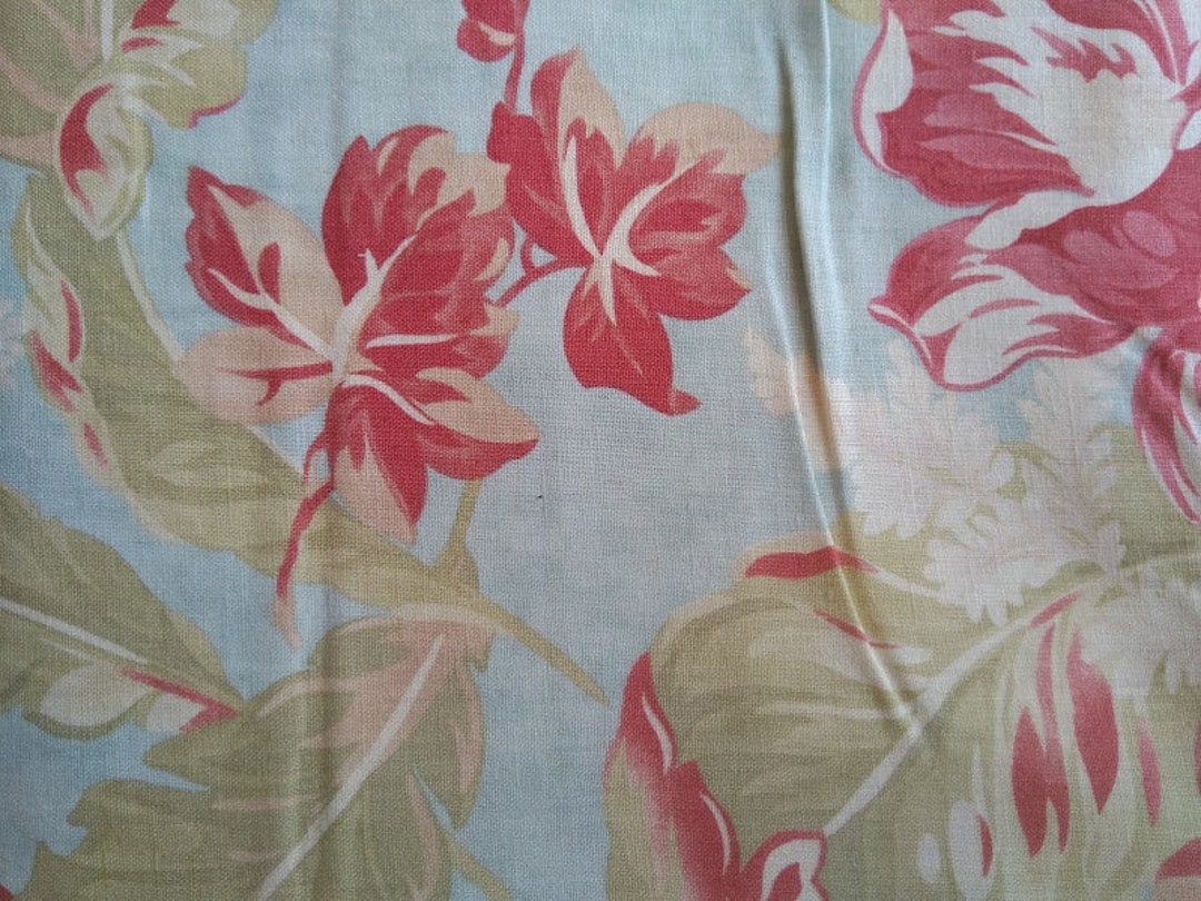 3 Sisters 1/2 Yard Seaside Rose Cotton/linen 54" Wide Moda Out of Print ...