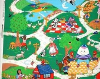 Mother Goose Fabric Panel - Etsy