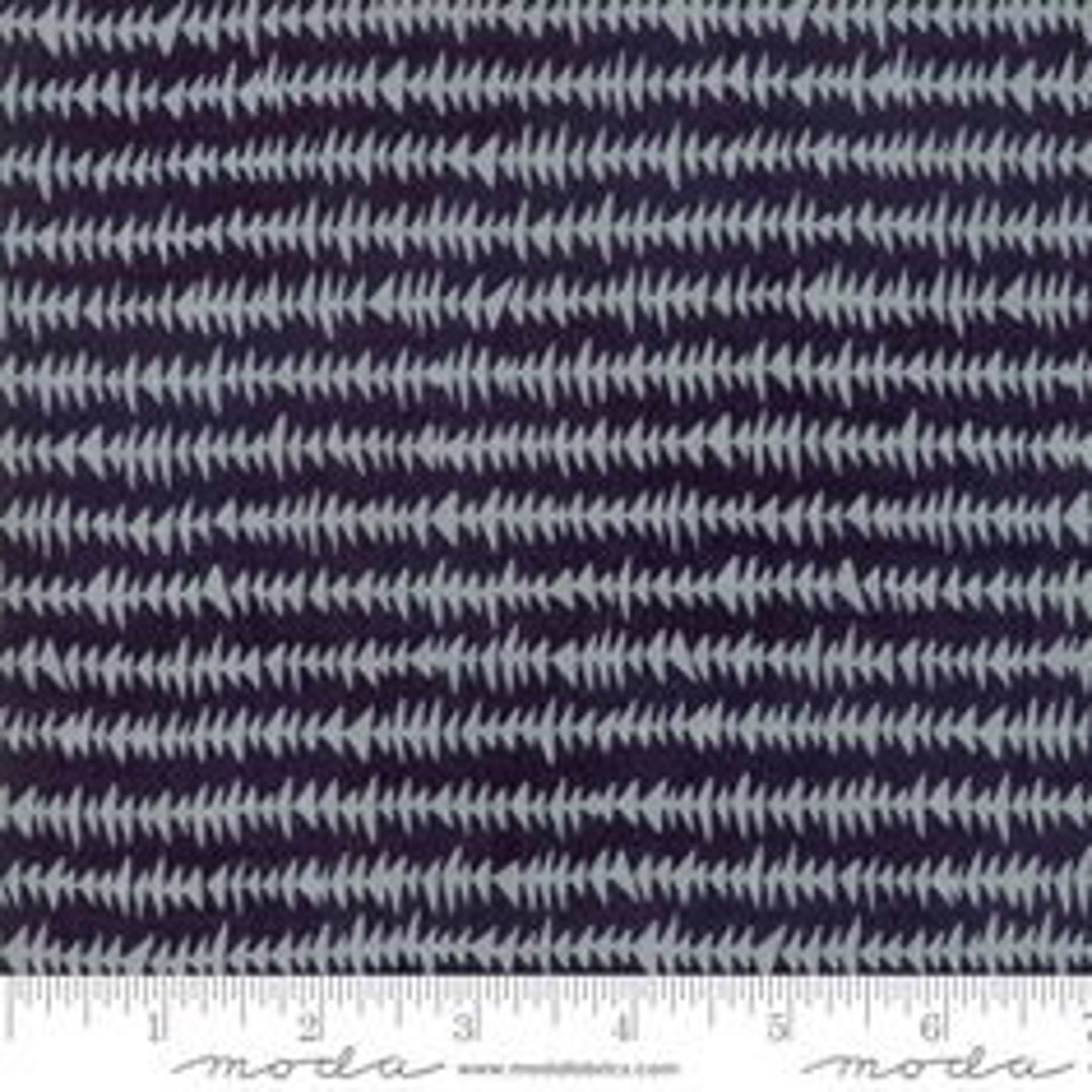 Weather Permitting Continuous 1/2 YARD Stormy - Navy - Janet Clare ...