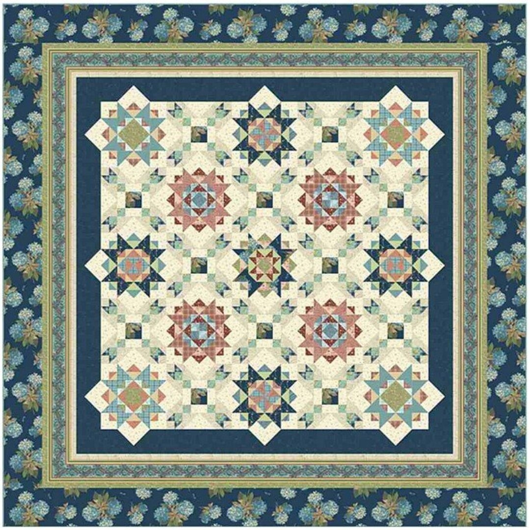 Marcella Block of the Month Complete Quilt Kit Nancy Rink Designs 96x96 ...