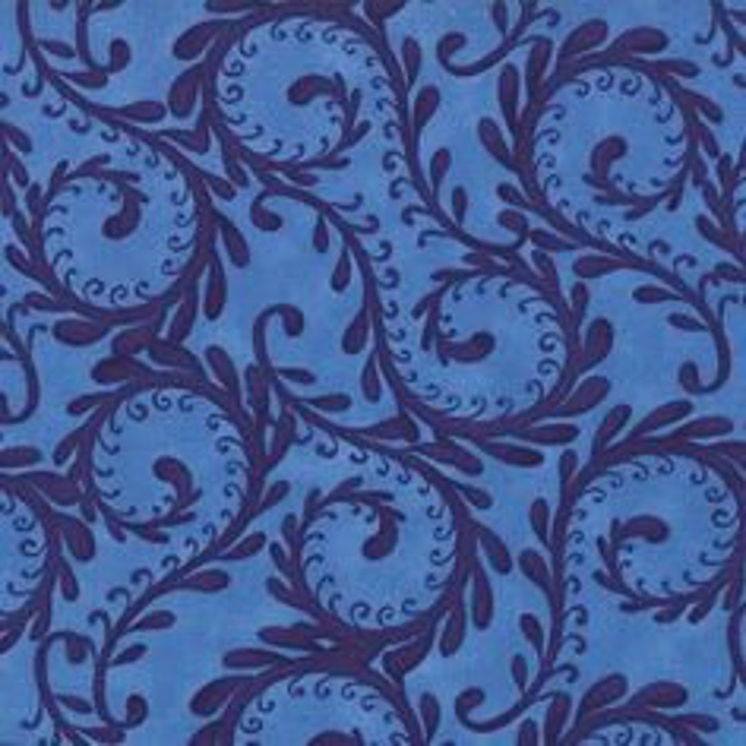 Terrain 1/2 Yard Kate Spain - Blue - Moda - Cotton Fabric - Out of ...
