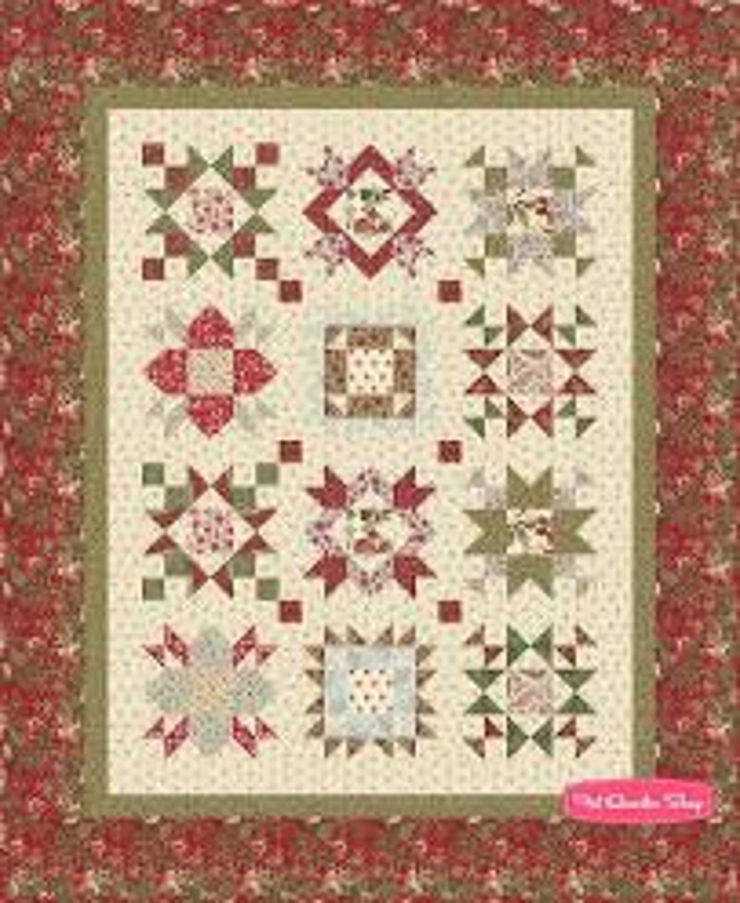 Among the Stars Block of the Month Its Sew Emma Fat Quarter - Etsy