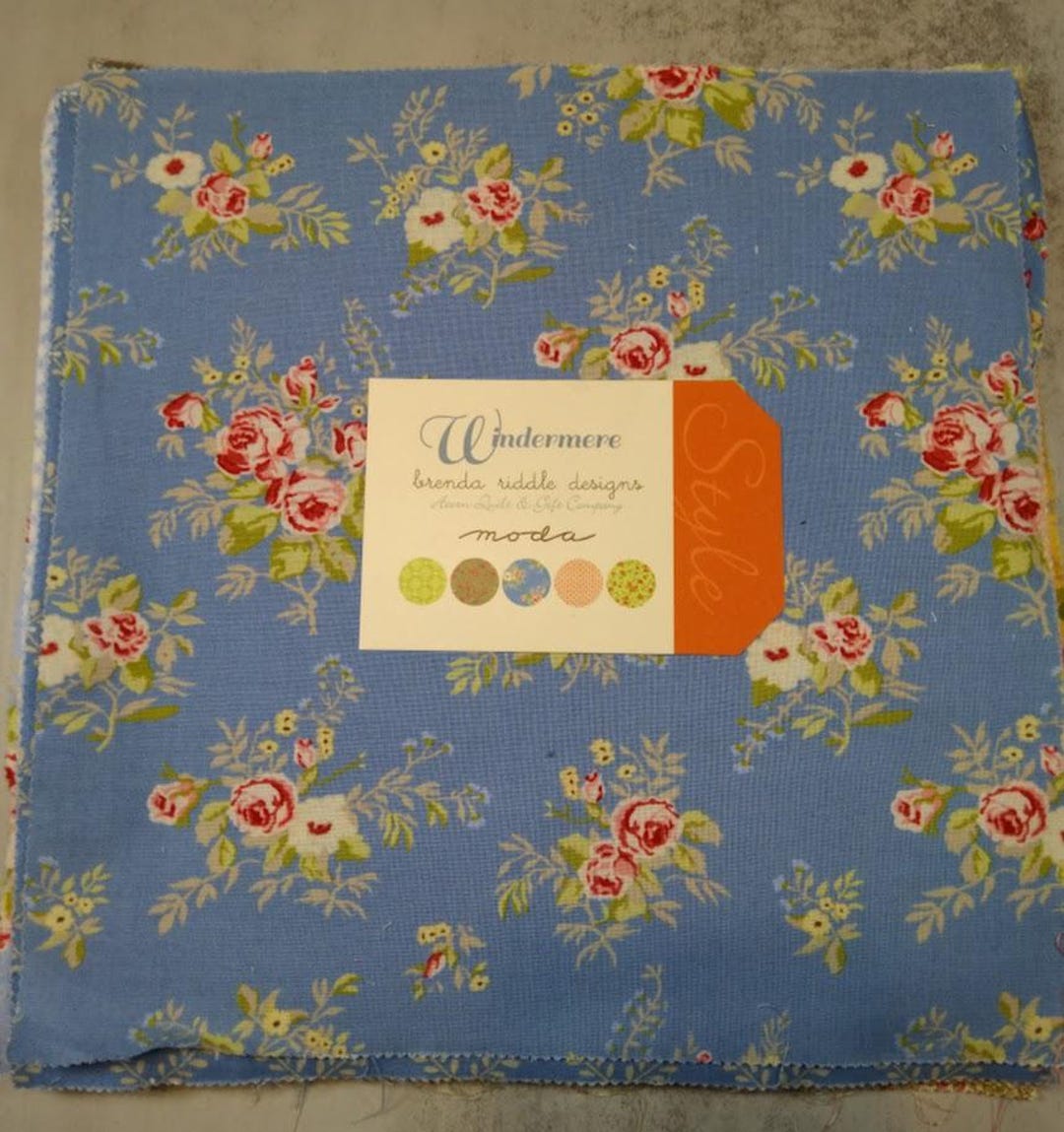 Windermere Layer Cake Brenda Riddle Moda OUT OF PRINT Precut Cotton ...
