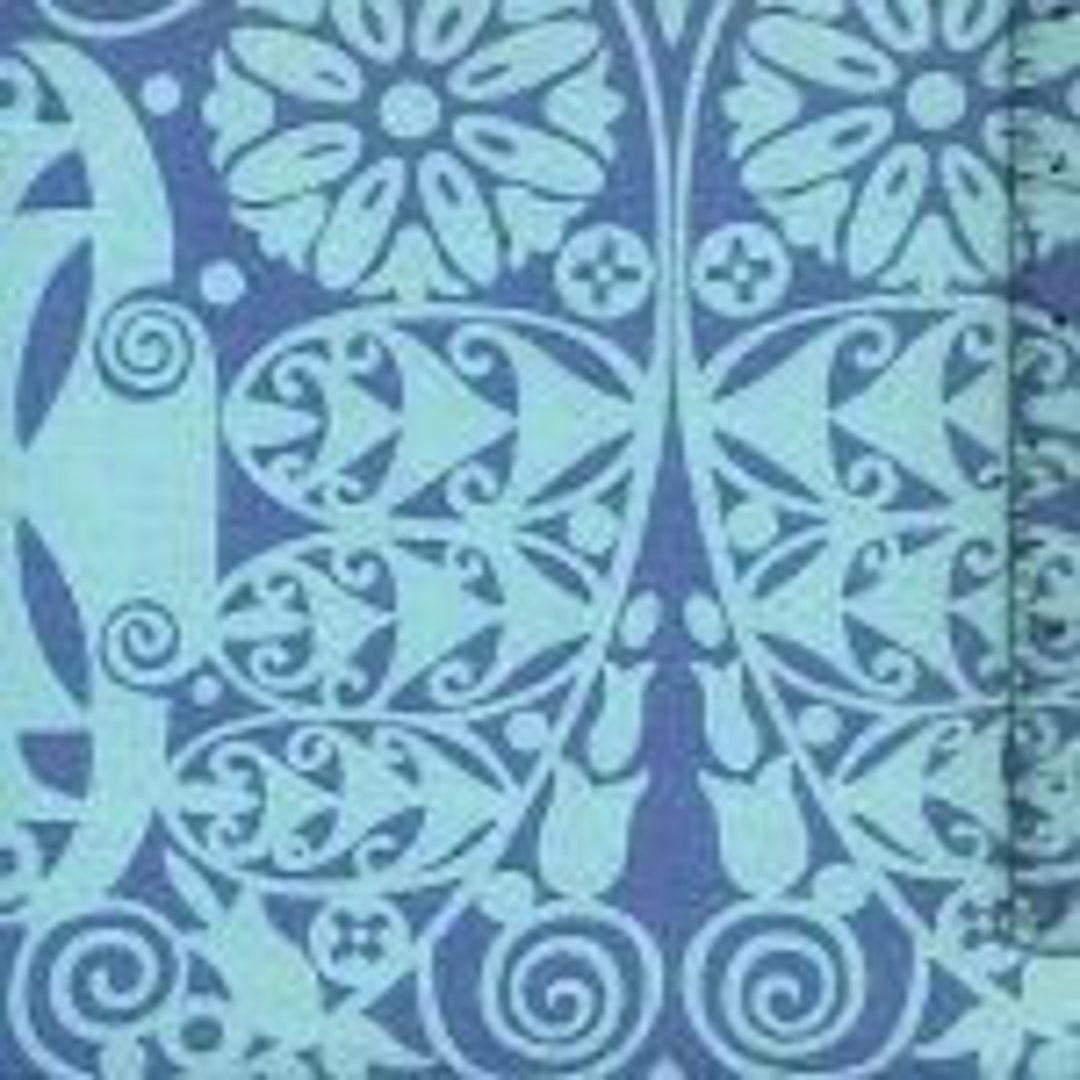 Amy Butler .75 Yard Soul Blossoms Temple Doors Deep Water AB60 Rowan ...