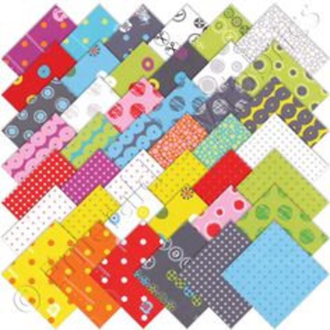 Hey Dot Charm Pack Zen Chic Moda 42 Five Inch Squares Precut Cotton ...