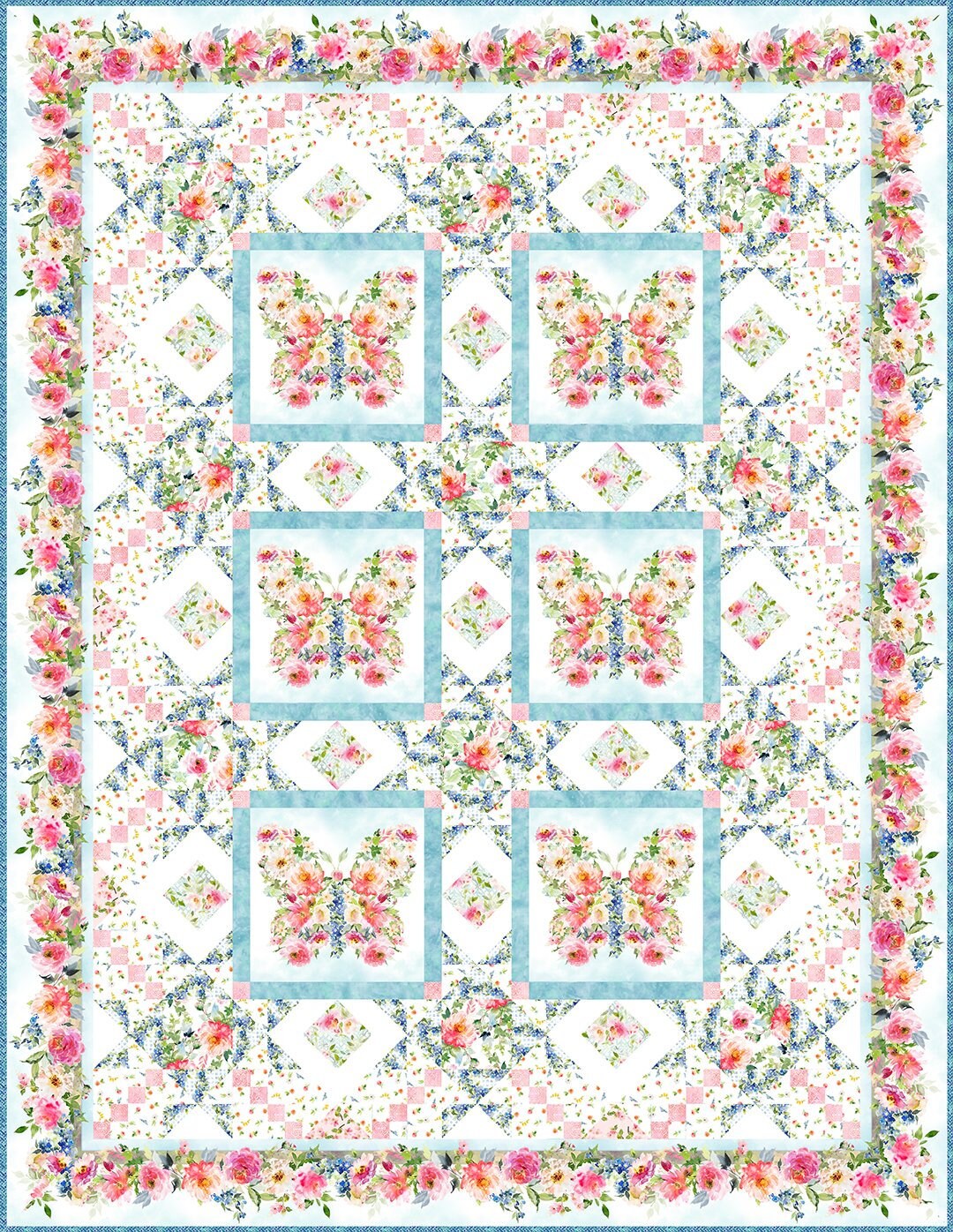 Victoria Butterfly Quilt PATTERN Designed by Jason Yenter for in the ...
