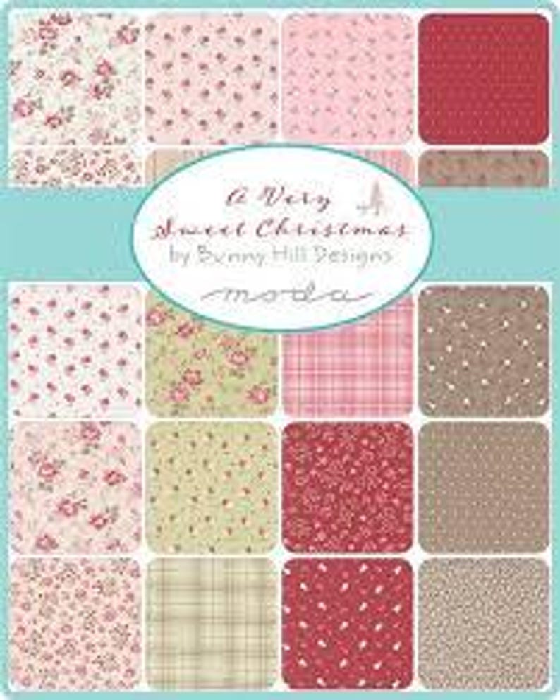 Cranberry Christmas Quilt Kit 41x46" A Very Sweet Christmas Fabric by ...