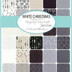 White Christmas Metallic Kit by Zen Chic Moda 58x71 RARE - Etsy