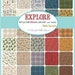 By the 1/2 Yard Explore Deb Strain Canoes on Cream Moda 100% Cotton ...