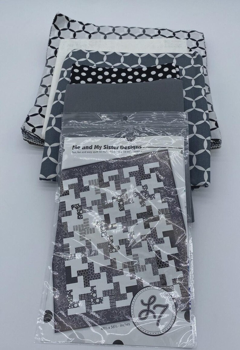 Shades of Black Quilt Kit 48x56" Me and My Sisters Designs Quilt ...