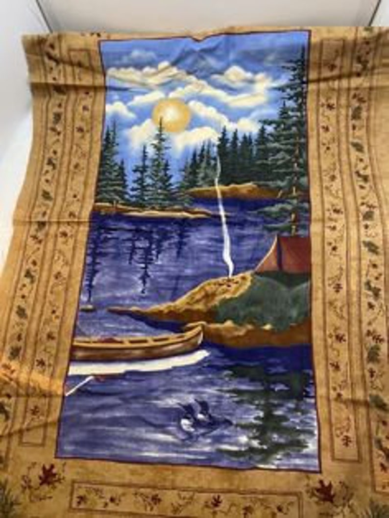 Camp Wilderness FLANNEL Quilt Kit Holly Taylor Moda Out of Print 32x40 ...