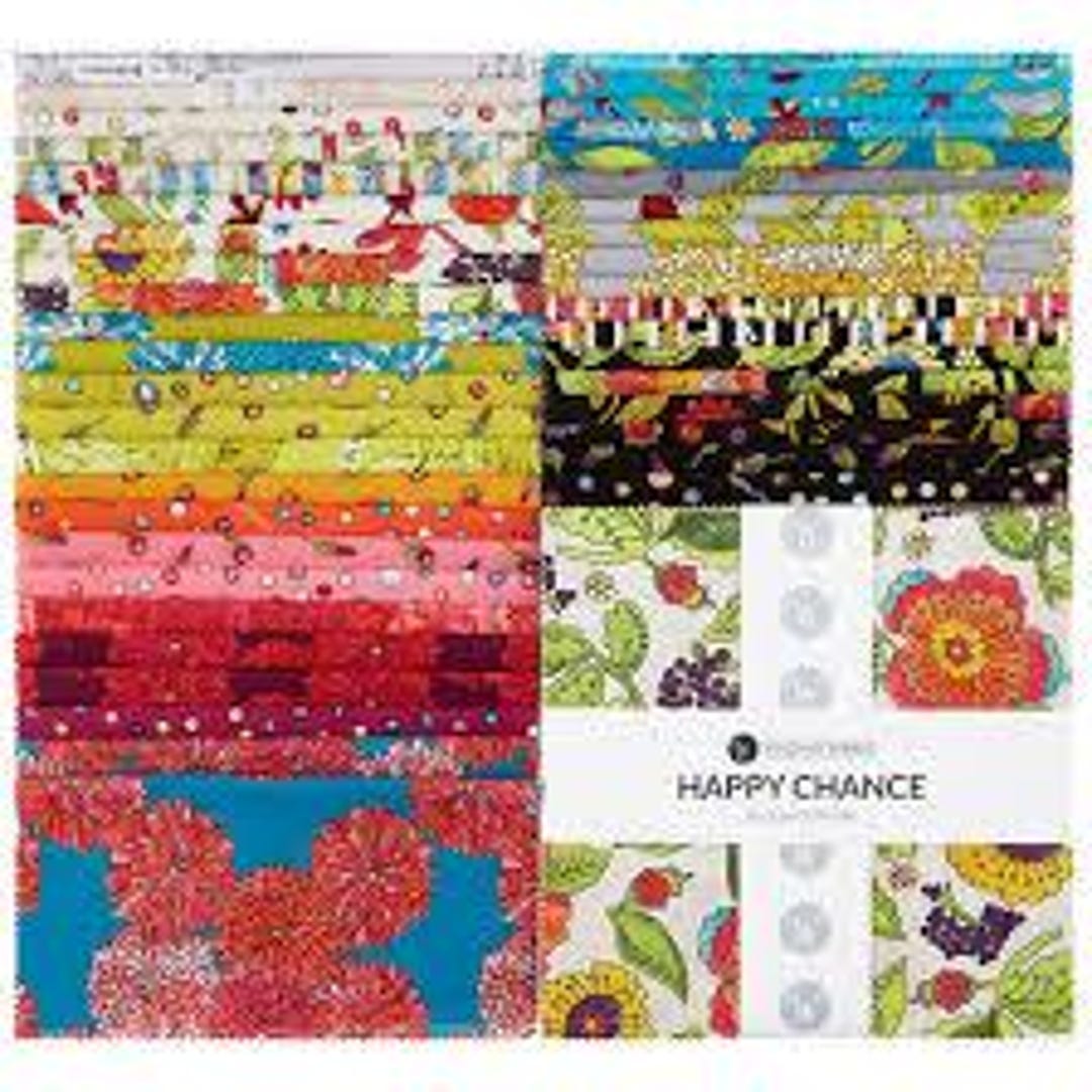 Happy Chance Layer Cake Laura Heine Windham Fabrics OUT OF PRINT Precut ...