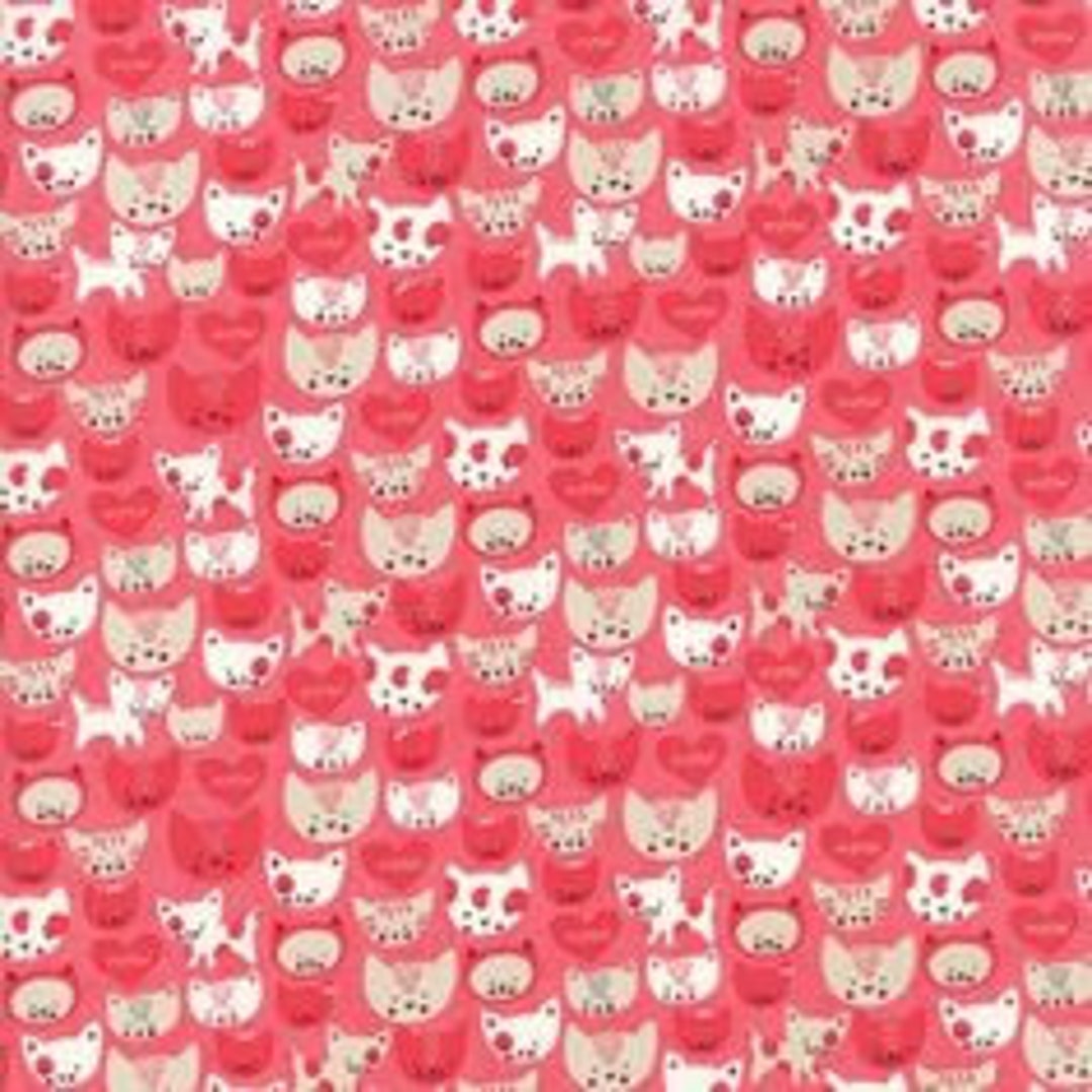 Woof Woof Meow Continuous HALF YARD Stacy Iest Hsu for Moda Fabrics ...