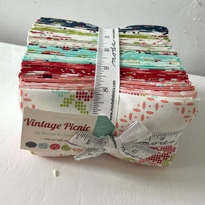 Vintage Picnic Fat Eighth Bundle 40 Pcs Bonnie and Camille Moda Rare Out of Print Precut Cotton ...
