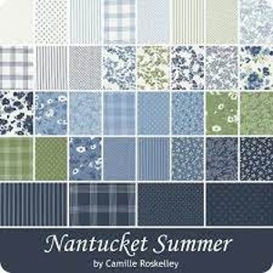 Nantucket Summer Continuous 1/2 YARD Somerset Floral in Grass 55260 26 ...