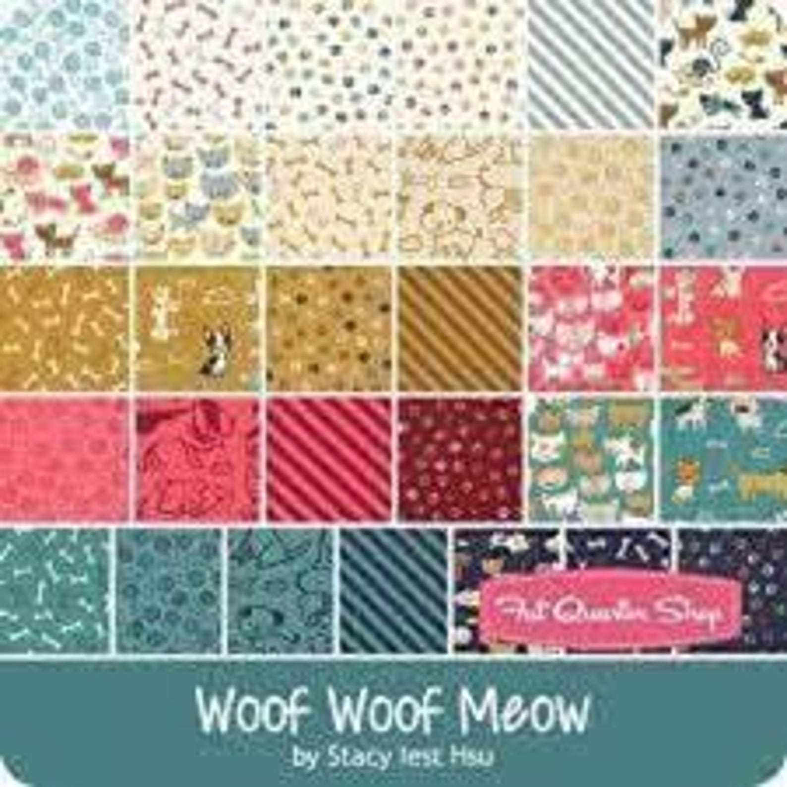Woof Woof Meow 1/2 YARD Stacy Iest Hsu for Moda Fabrics Out of Print ...