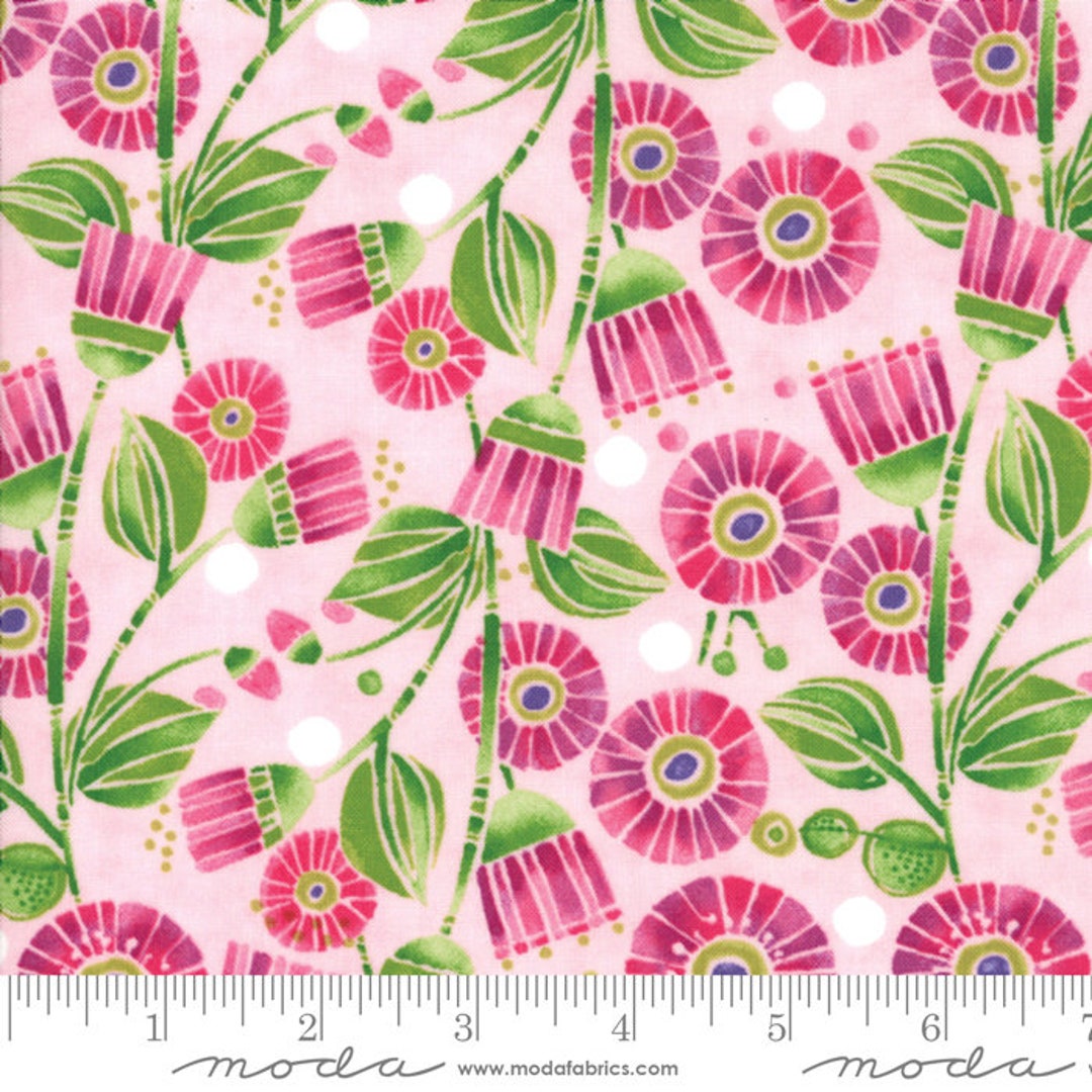 Sweet Pea and Lily 1/2 Yard Primrose - 48641 - Robin Pickens - Moda ...