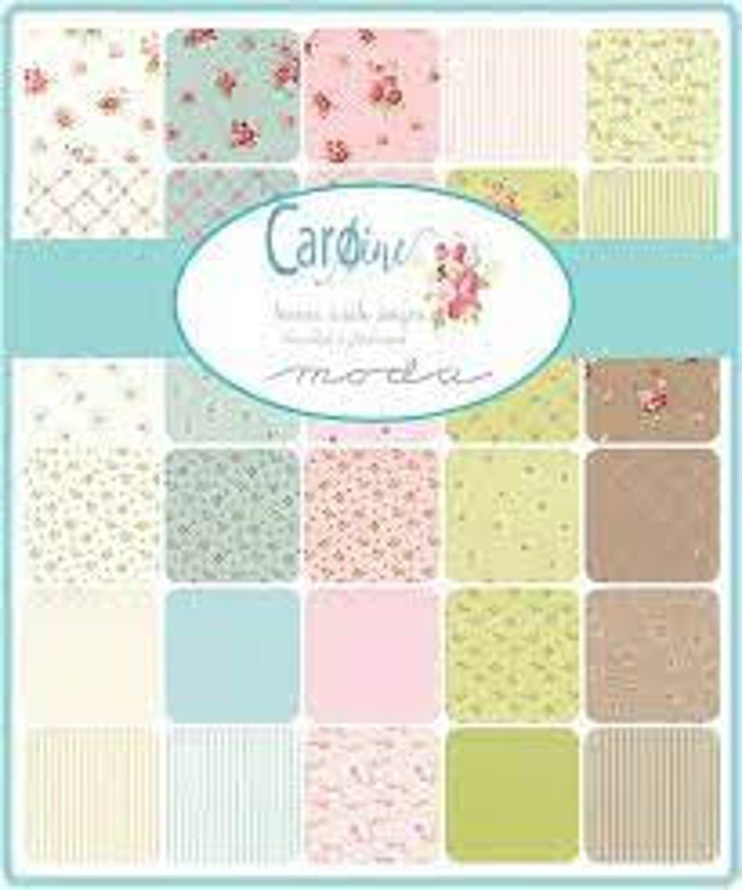 Caroline Charm Pack Brenda Riddle - Moda - Out of Print - 100% Cotton ...