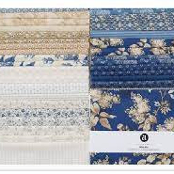 Edyta Sitar Blue Sky Fabric - Etsy