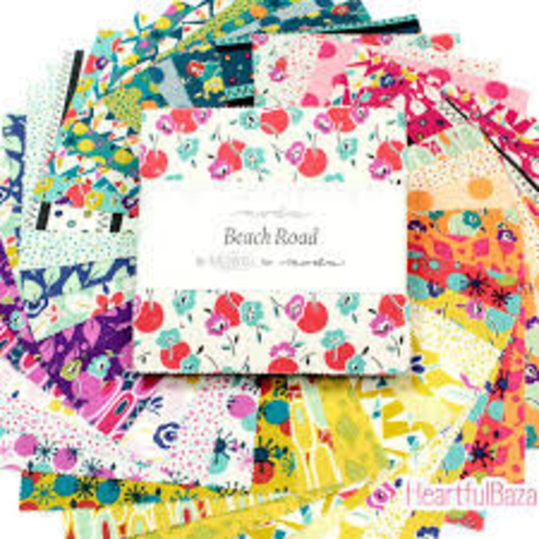 Beach Road Charm Pack Jen Kingwell Moda Out of Print - 100% Cotton ...