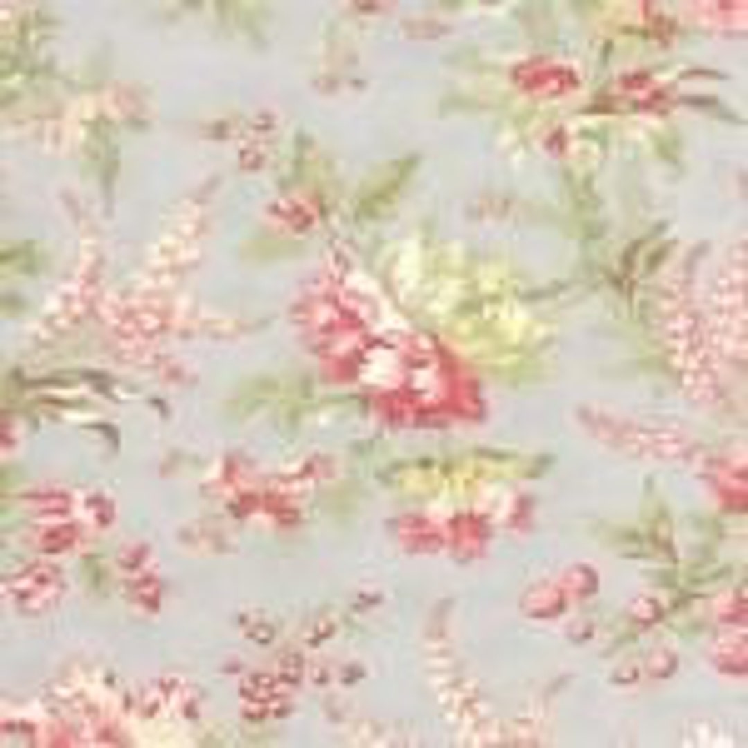 Whitewashed Cottage Continuous 1/2 Yard Flourish Pebble 44061 14 Moda 3 ...