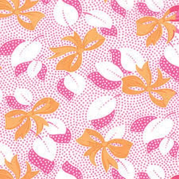 Orange Pink Fabric - Etsy