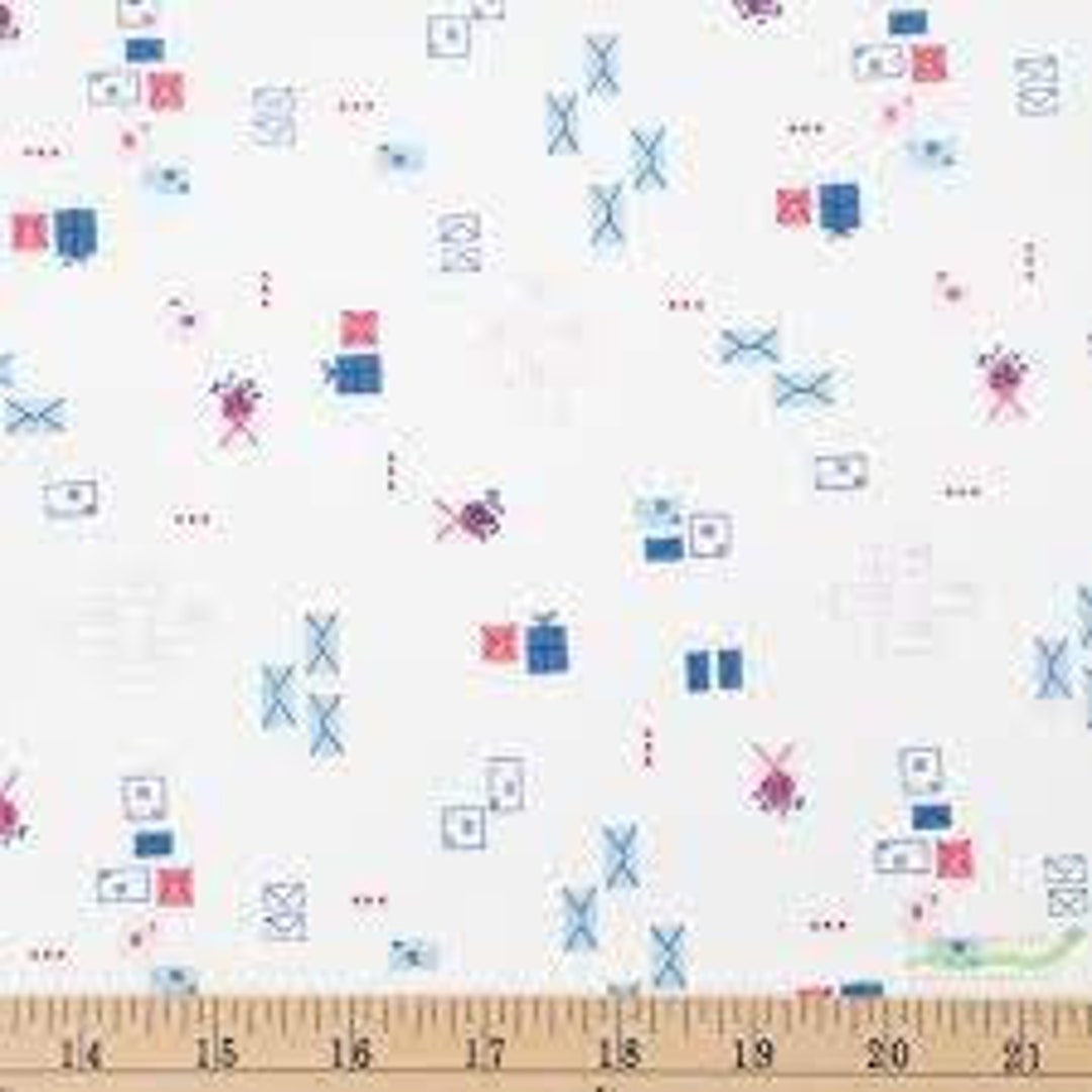 Pemberley 1/2 Yard Dear Lizzy in White C8826 Citrus & Mint Designs ...