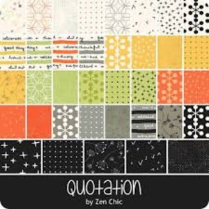 Quotation 1/2 Yard Zen Chic 1730 11 Moda Out of Print Modern Cotton ...