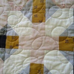 Handmade Quilt Celestial Fabric by Zen Chic for Moda 77x 89 (double Bed ...