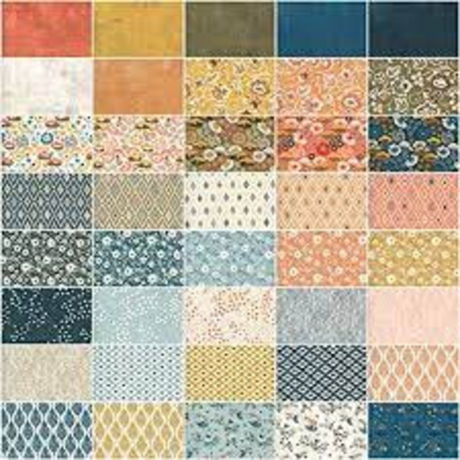 Cider Honey Bun Forty 1.5"x 42" Strips Basic Grey - Moda - Out of Print ...