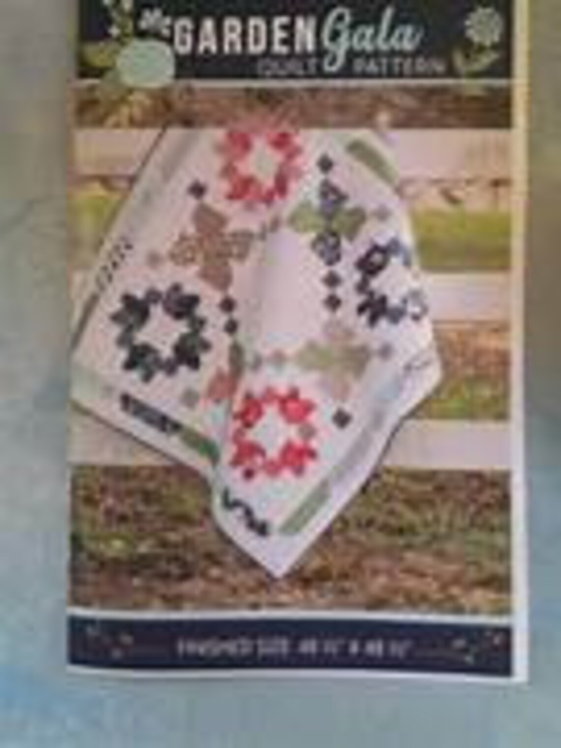 Garden Gala Mini Quilt Pattern 48x48" and at Home Jolly Bar Sew Sampler ...